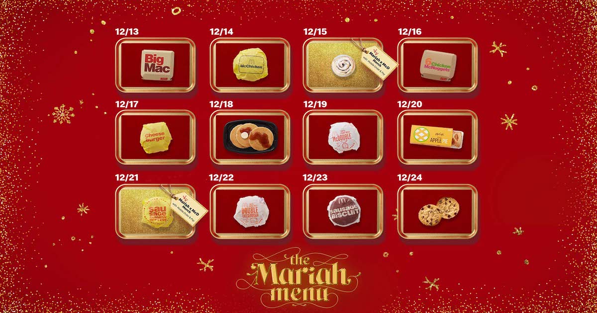 McDonald's Drops Official Mariah Menu Ad, Limited Merch Line