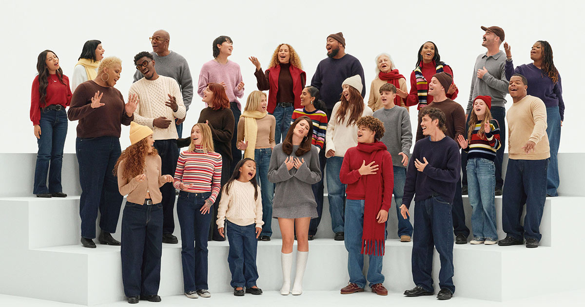Gap Builds on Viral Momentum With a Multigenerational Holiday Choir